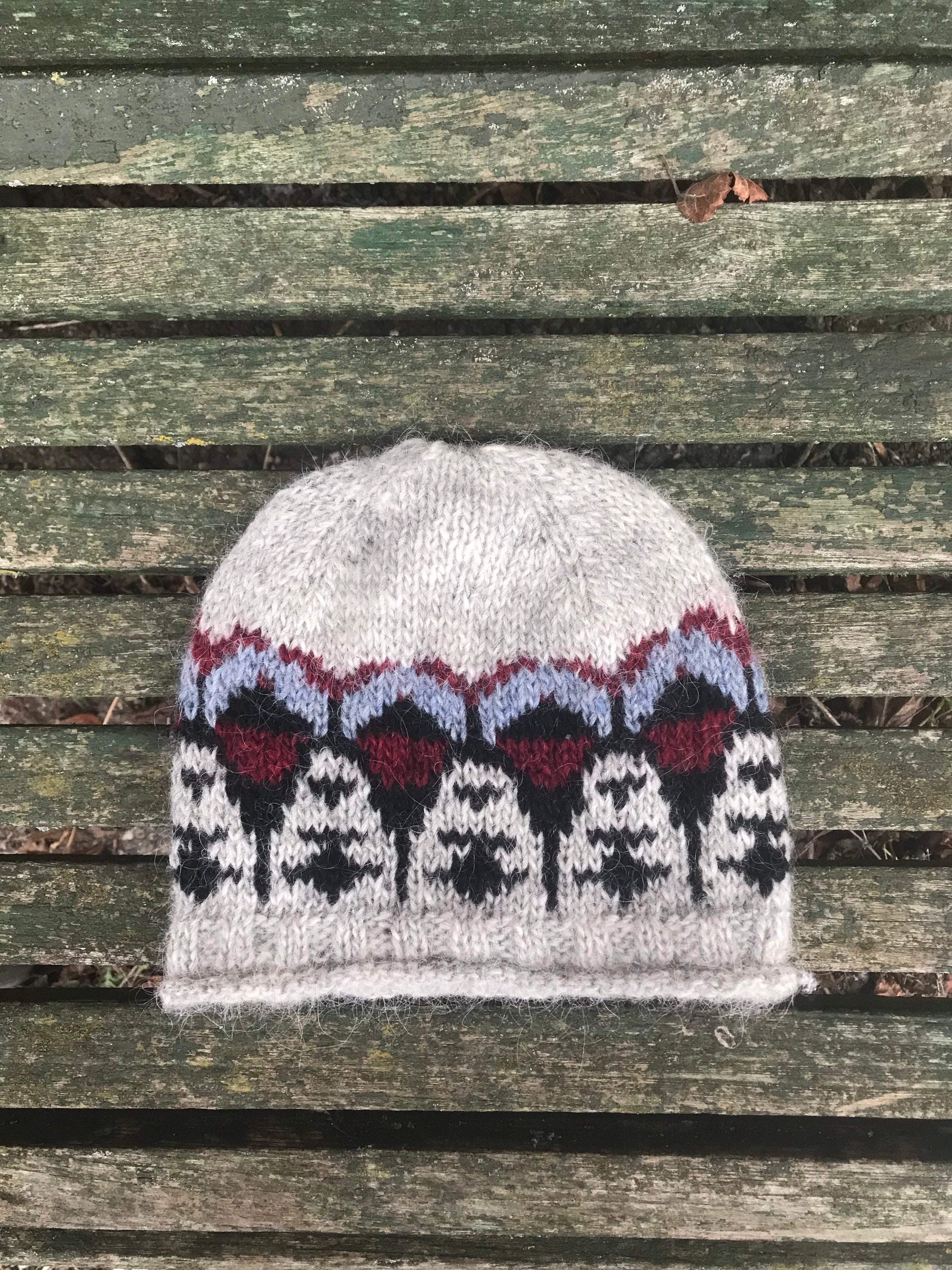 Lägereld: Handknit Womens Wool Norwegian Hat/Winter Toque | Etsy