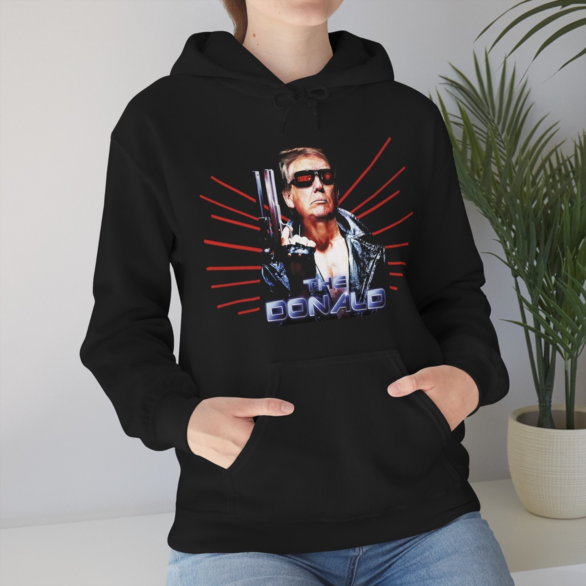 Donald Trumpinator Hoodie || Model T-2024 || POTUS Trump || Trumpinator ...