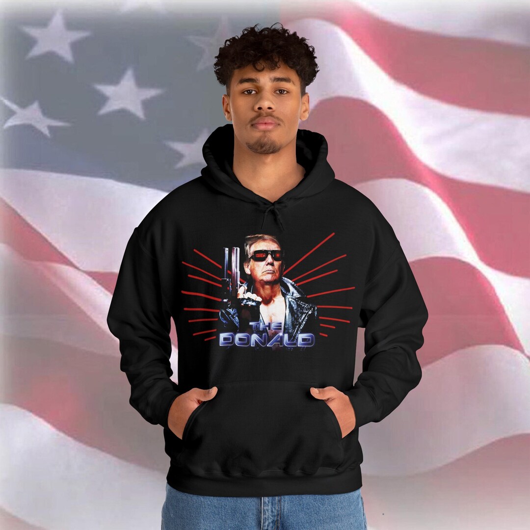 Donald Trumpinator Hoodie || Model T-2024 || POTUS Trump || Trumpinator ...