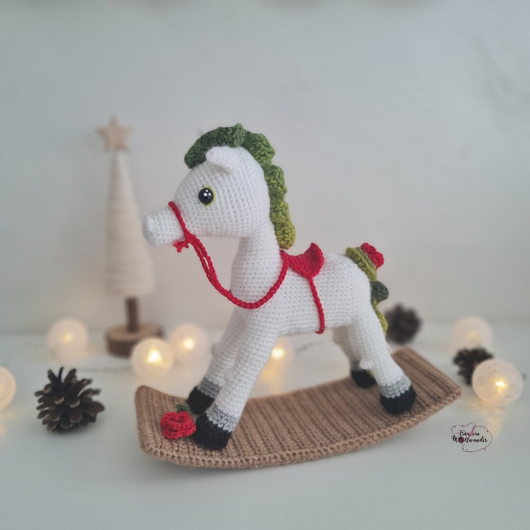 Crochet Pattern Rocking Horse Westphalian Horse 5 Patterns in One - Etsy