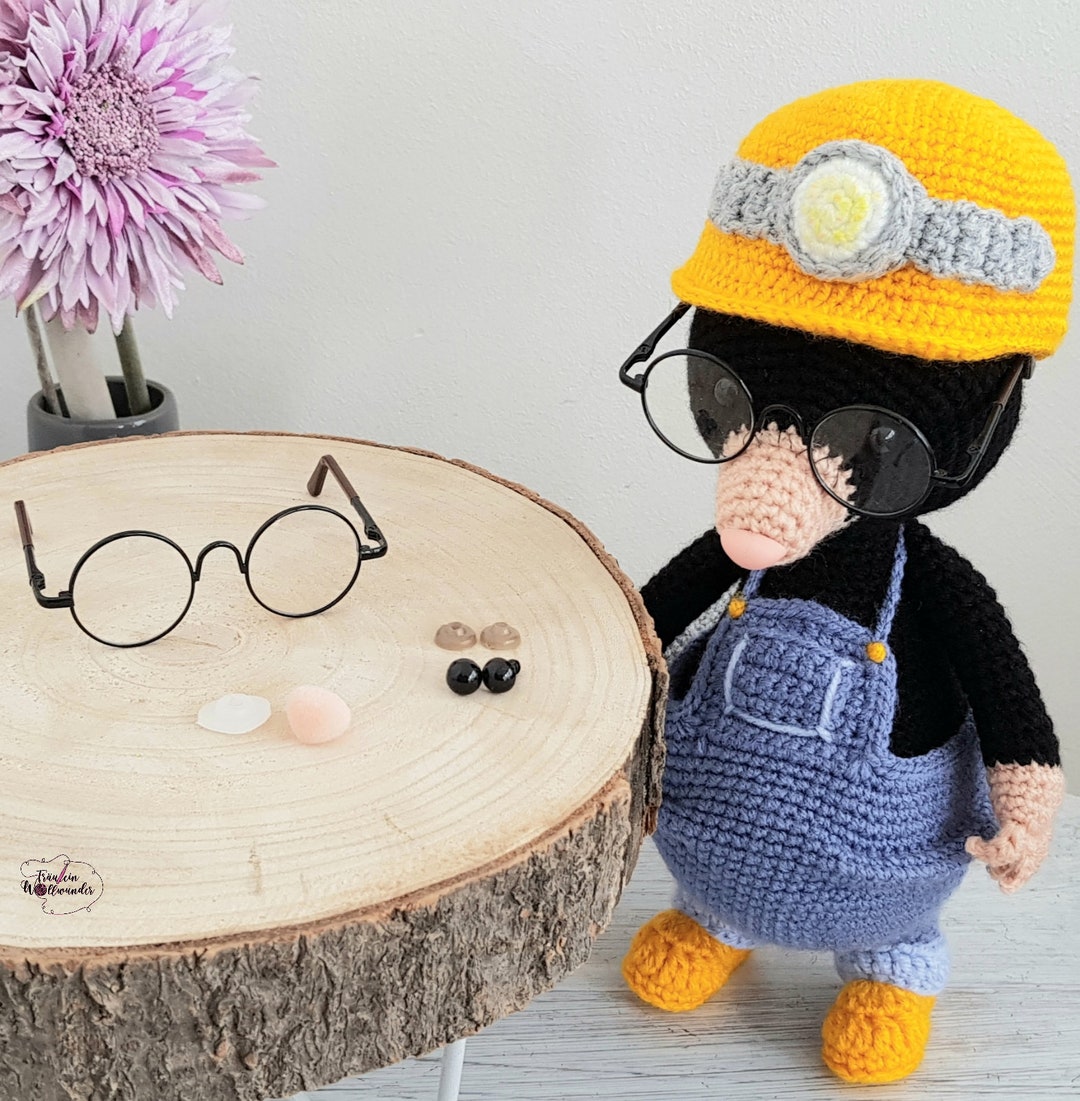 Accessories Mole Set Black Glasses Safety Nose Safety - Etsy