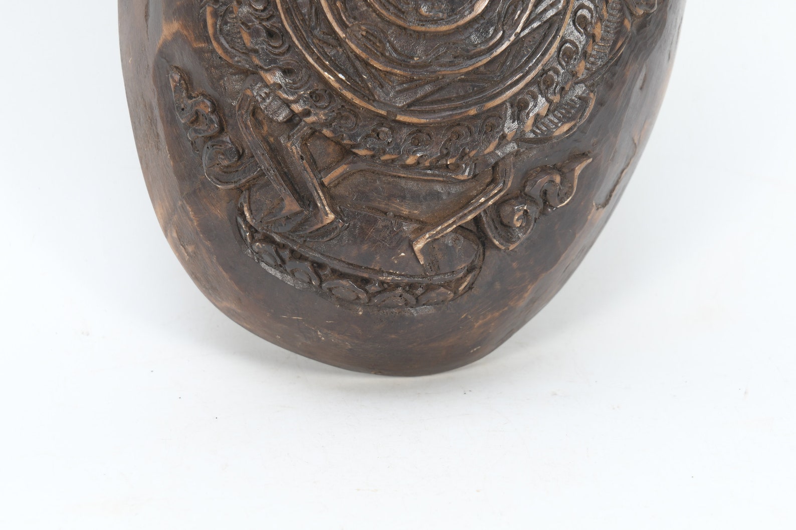 Skull Carved Antique Tibetan Kapala Bowl Vintage Handmade - Etsy