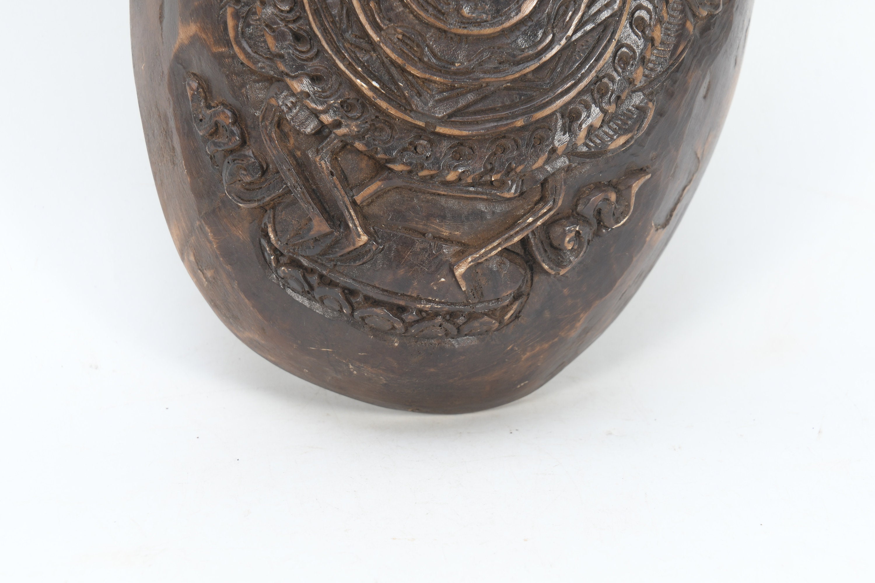 Skull Carved Antique Tibetan Kapala Bowl Vintage Handmade - Etsy