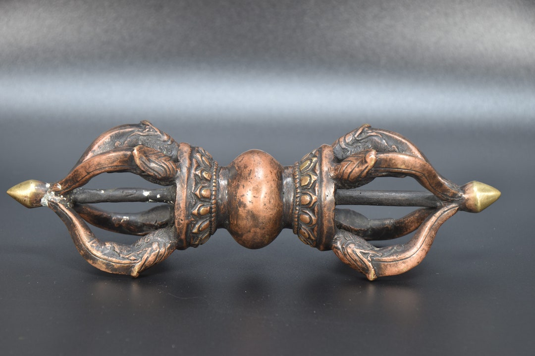Antique Copper Tibetan Dorje Vajra – Meditation Tool - Etsy
