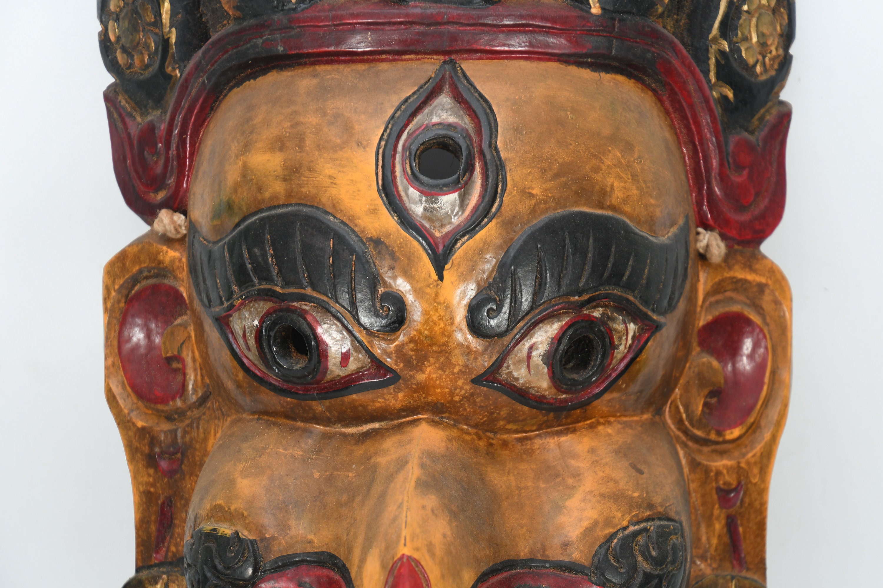 Vintage Wooden Garuda Mask Hindu God Garuda Religious Hand - Etsy