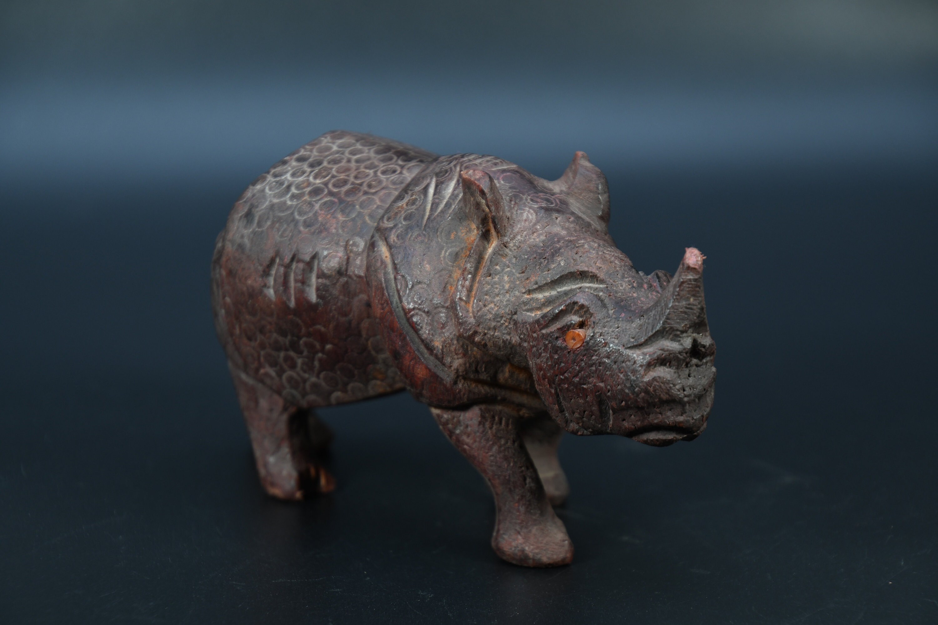 Wooden RhinoLarge Rhino Figurine Rhinoceros African Ebony | Etsy