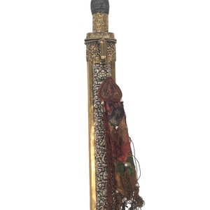 Gold Plated Antique Tibetan Sword Blade Ceremonial Knife Handmade Old ...