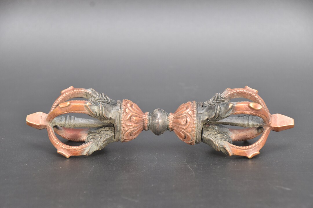 Two Colored Antique Dorje Vajra Bajra Thunder Bolt Handicraft Buddhism ...