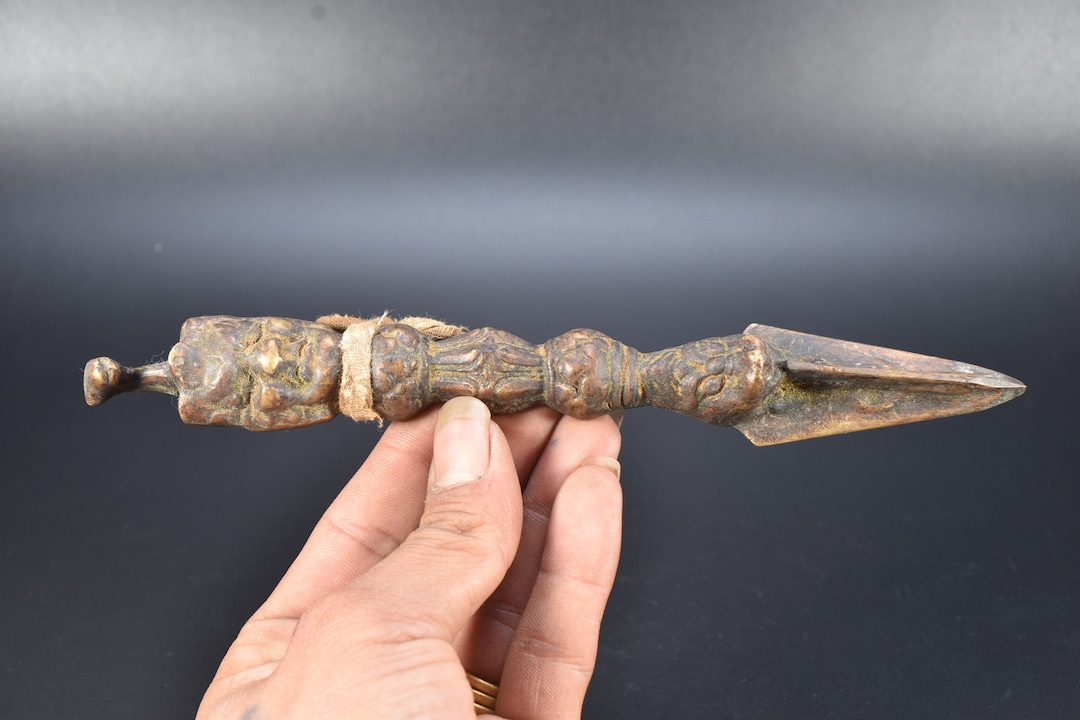 Very Old Antique Tibetan Buddhism Phurba Horse Head Phurpa Rare Phurwa ...