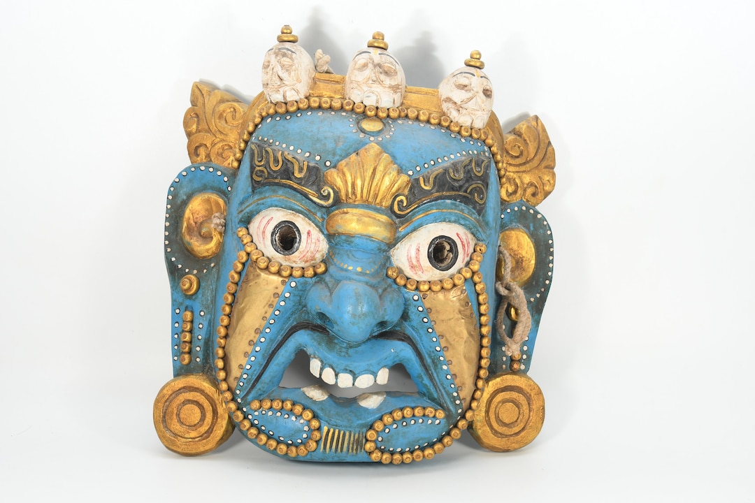 Bhairav Mahakala Handmade Tibetan Nepal Hinduism Vintage Bhairava ...
