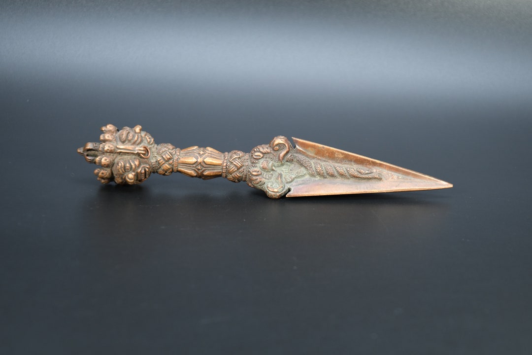 Tibetan Mahakala Phurba Dagger, Handmade Ritual Tool From Nepal - Etsy