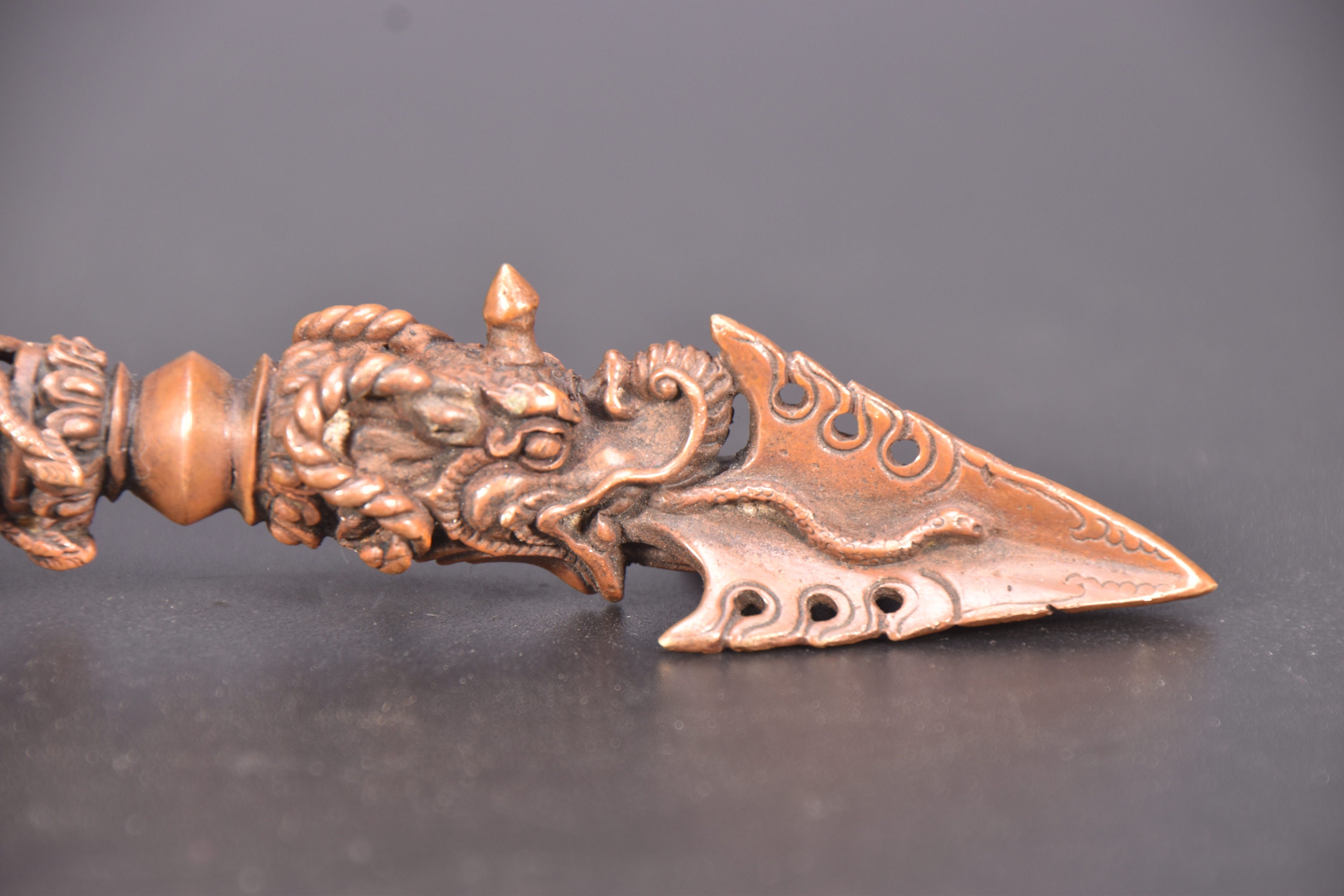 Magischer Dolch ethno antik Mahakal Buddhist Ritual Phurba | Etsy