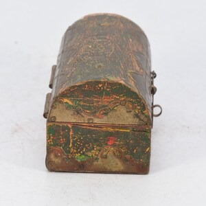 Tibetan Antique Handmade Traditional Wooden Treasure Box Vintage ...