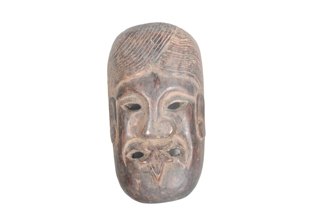 Authentic Nepali Handcrafted Shaman Mask: Vintage Tibetan Tribal Wall ...