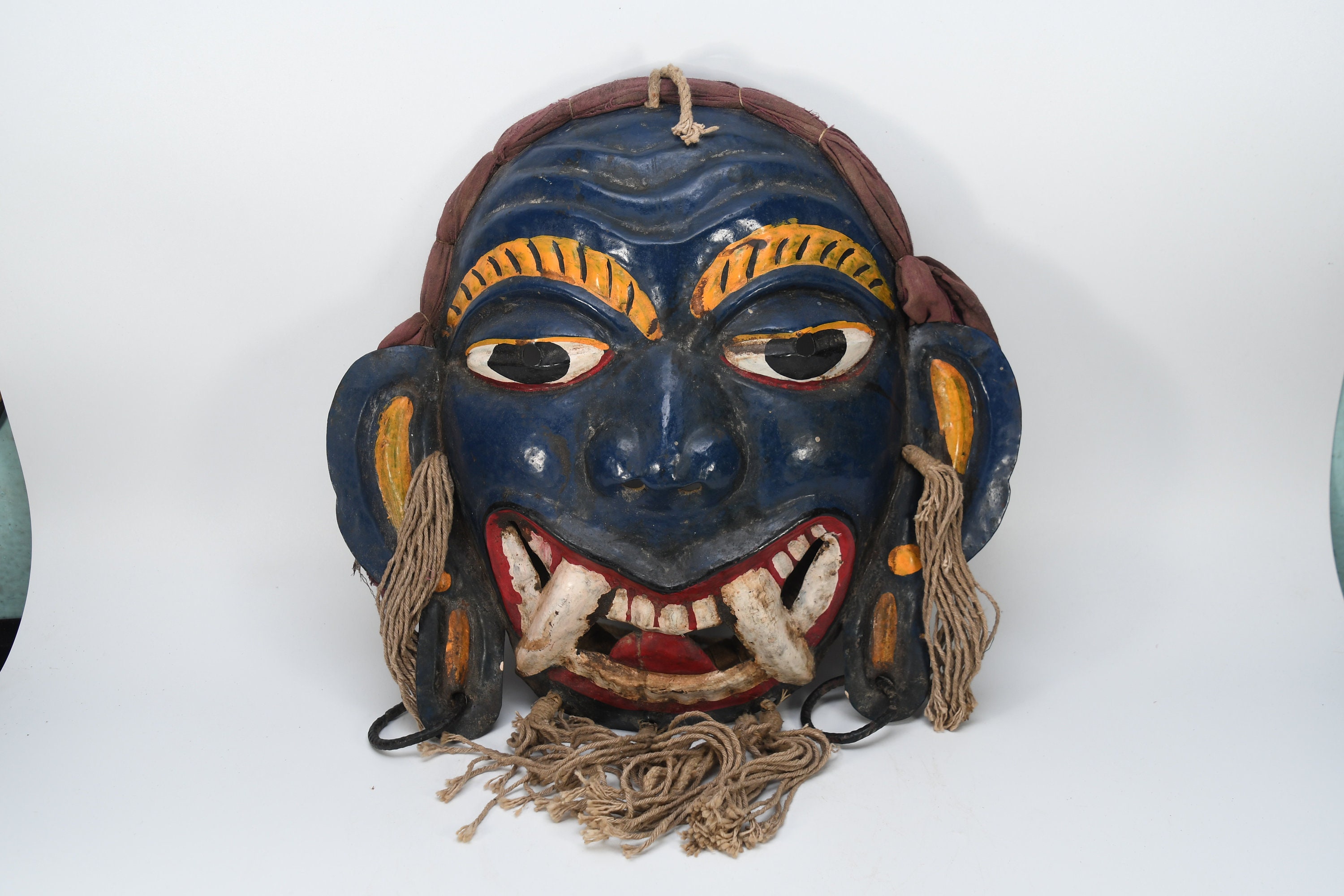 Wall Decor antique Shaman Lakhe Mask handcrafted Carved | Etsy