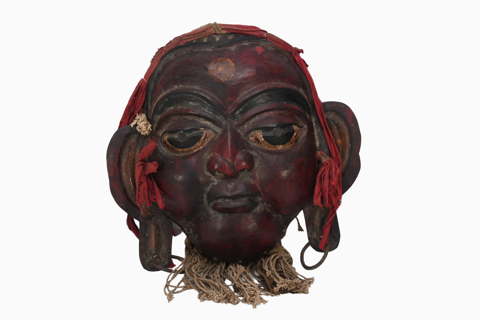 Wall Hanging Antique Shaman Lakhe Mask Handmade Carved Lakhey Culture ...