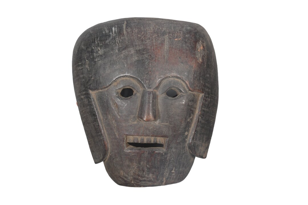 Handcrafted Tharu Shaman Exorcism Mask: Vintage Nepal Tribal Art - Etsy