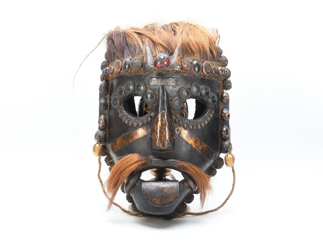 Wood Ceremonial Mask Antique Shaman Mask Nepal HIMALAYAN MUSEUM QUALITY ...