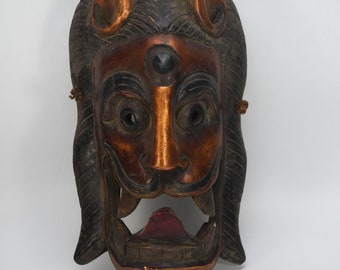 Tibetan Lion Mask - Etsy