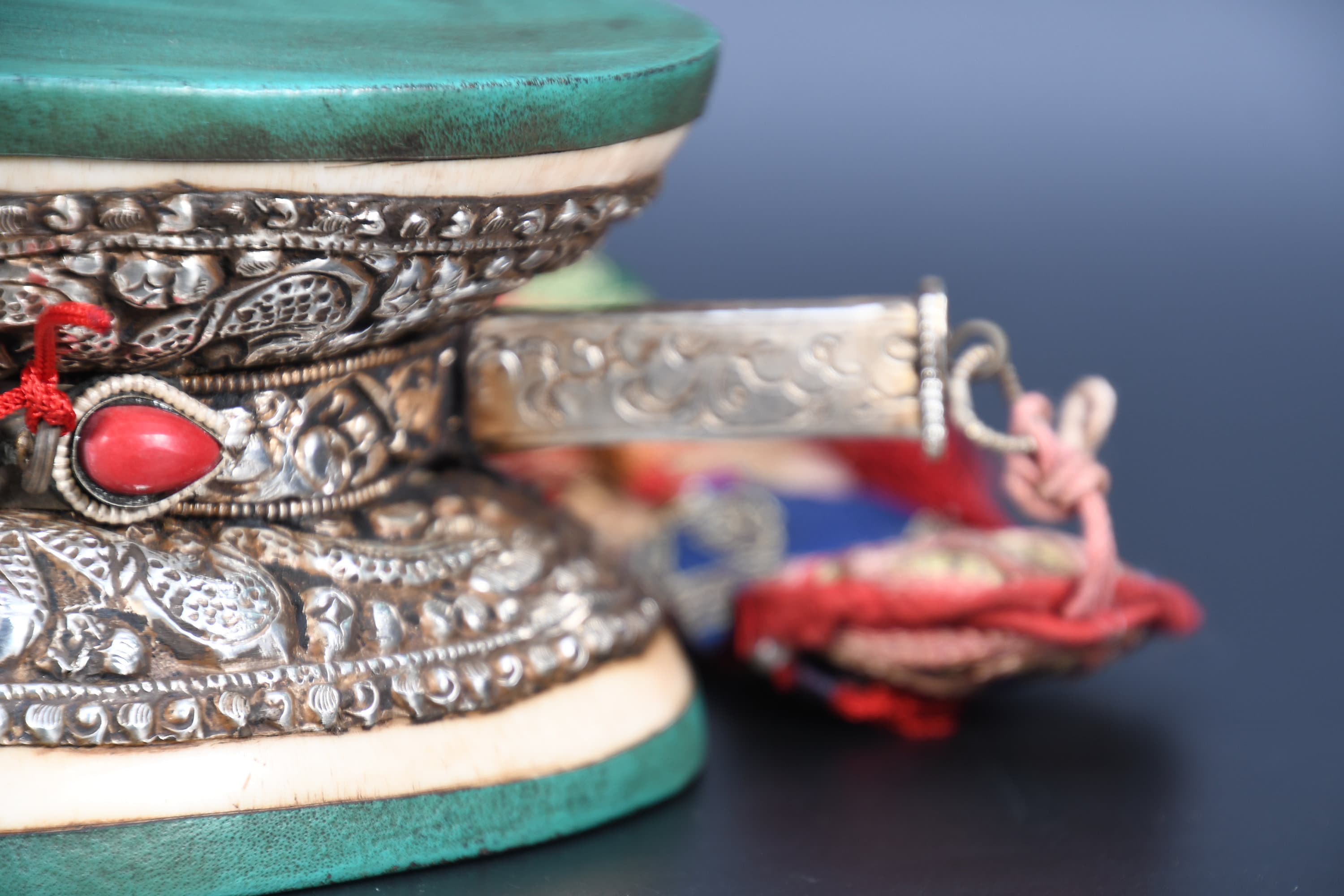 Damaru Tibetan Silver Etched Instrument Buddhist Ritual Temple - Etsy UK