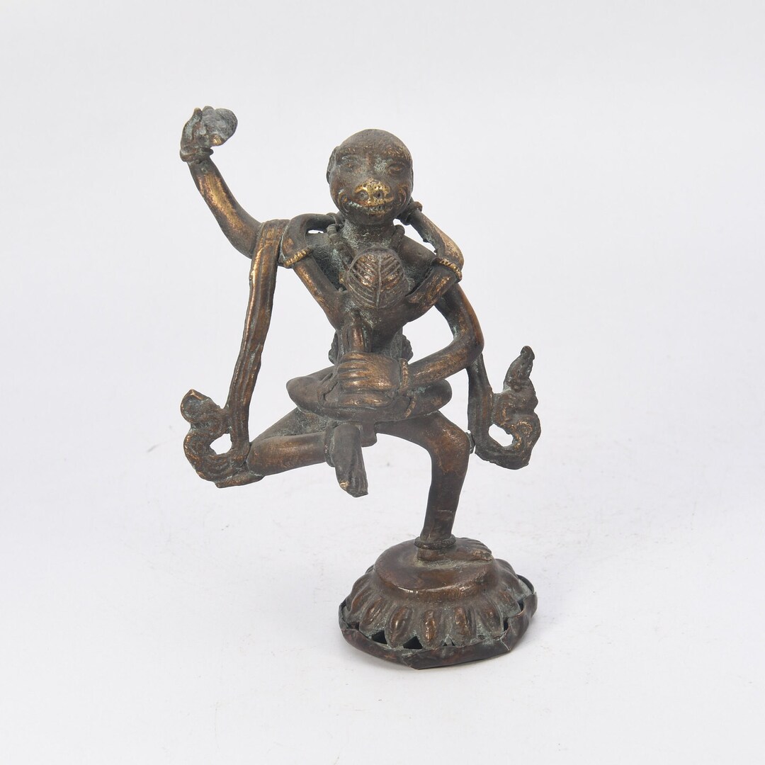 Badar Shakti Monkey Power Brass Carved Tibetan Antique Home Decorative ...