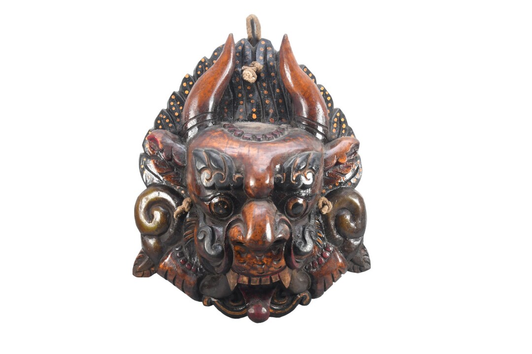 Chhepu Wood Crafted Tribal Mask Collection Antique Handmade Wall ...