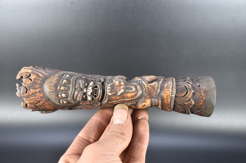 Antique Large Kangling Mahakal Headed Buddhist Seal Amulet - Etsy