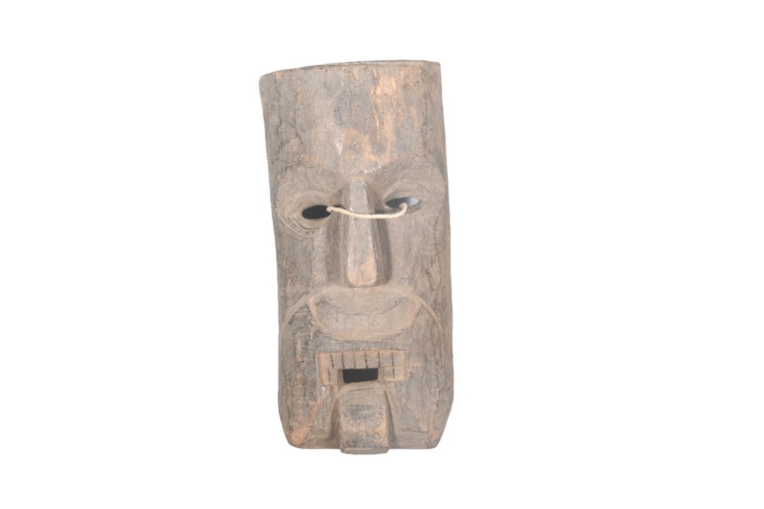 Sacred Tibetan Shamanic Wall Mask: Handcrafted Antique Religious Tribal ...