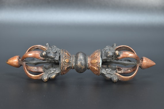 Sculpture Antique Traditional Brass Buddhism Dorje Ritual Rare ...