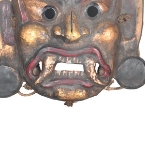 Vintage Newari Lakhey Deity Brass Handcrafted Wall Hanging: Tribal ...