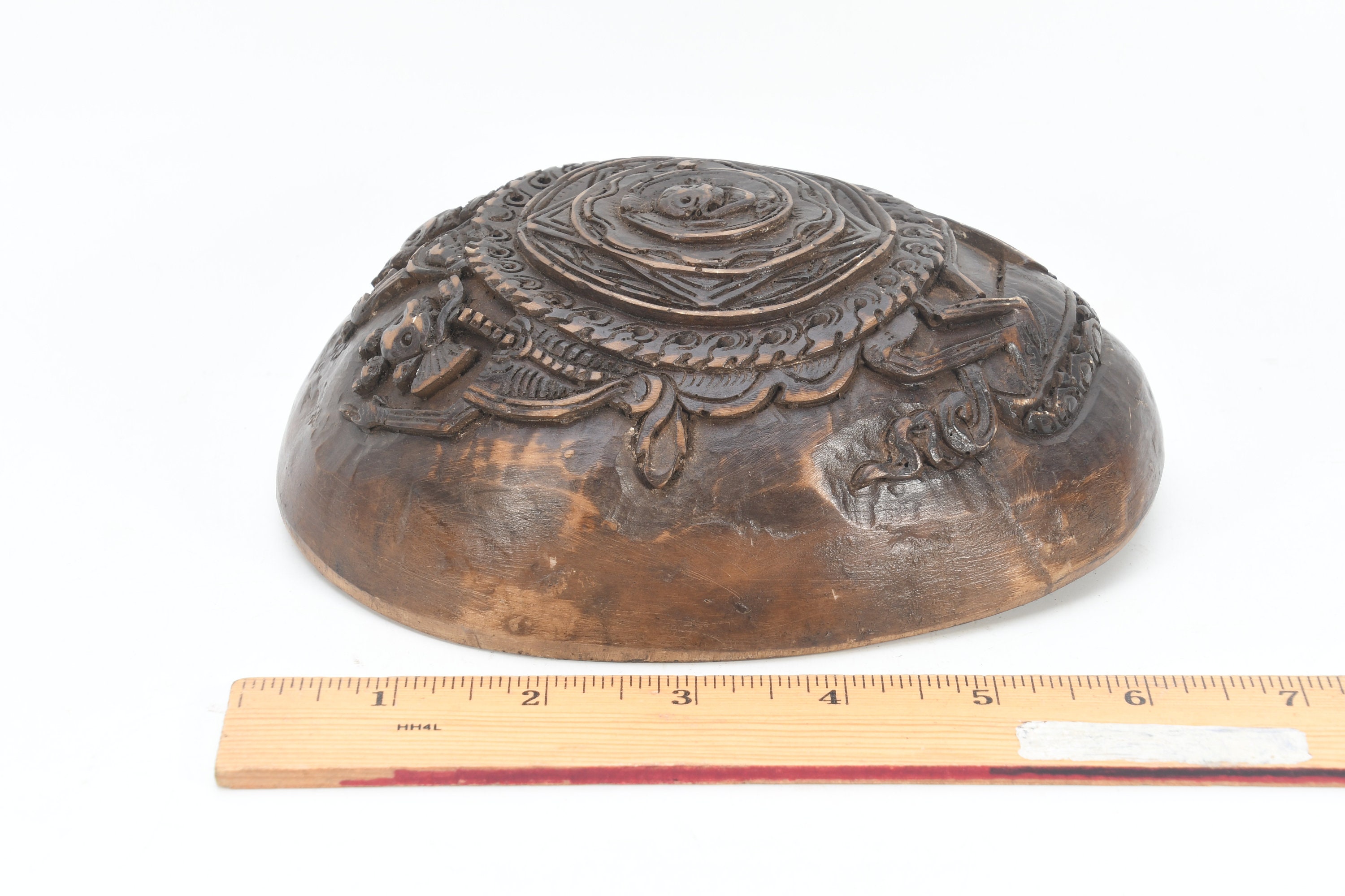 Skull Carved Antique Tibetan Kapala Bowl Vintage Handmade - Etsy