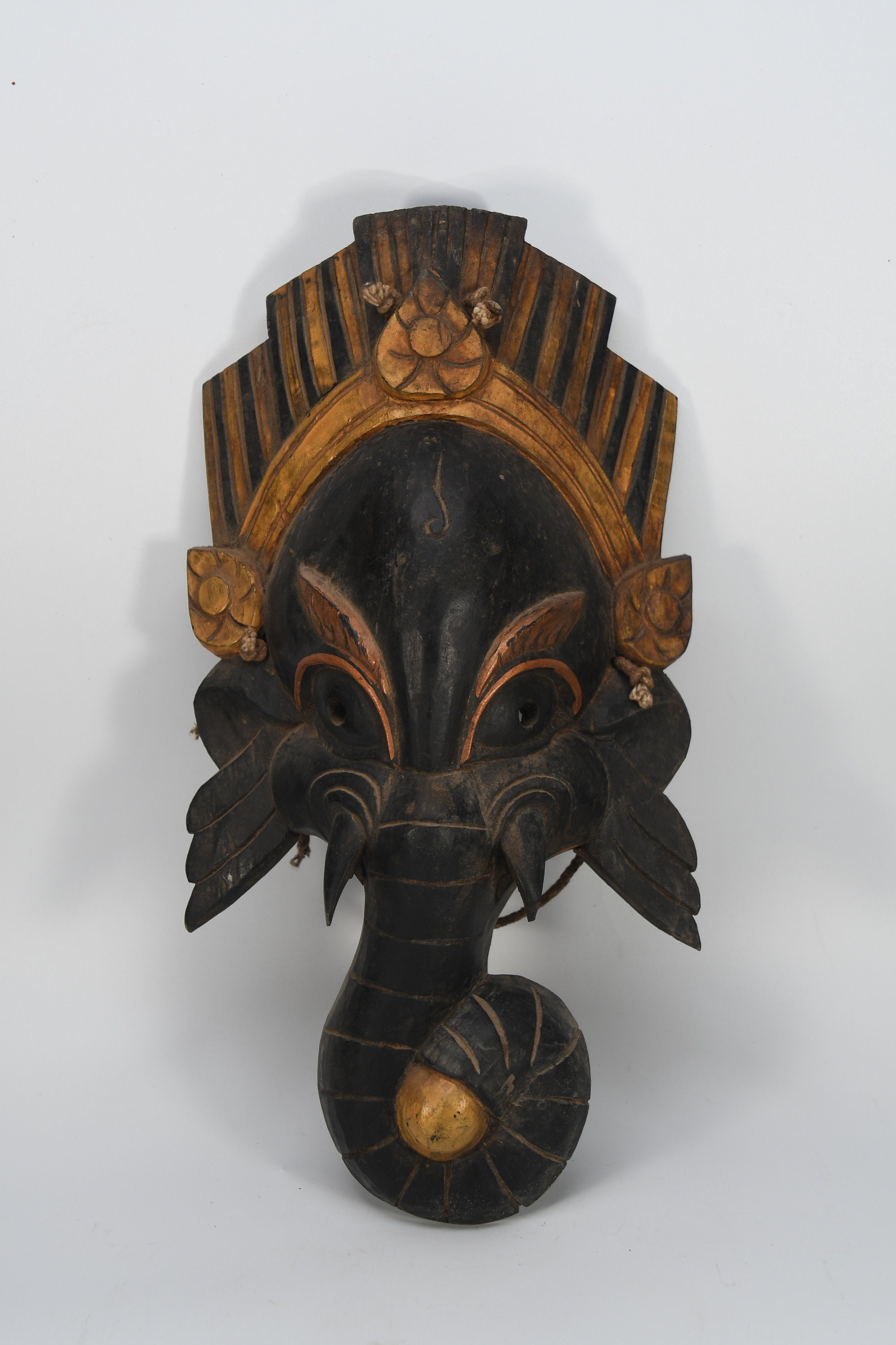 Hindu Lord Ganesh Wooden Mask Elephant Head Handmade Wall - Etsy Australia