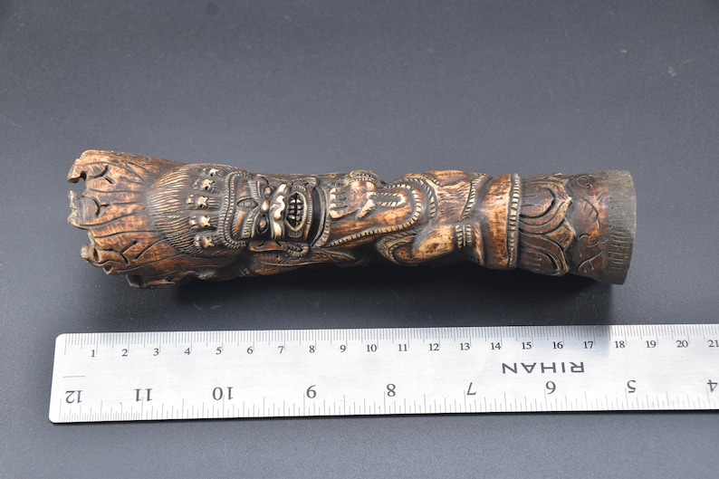 Antique Large Kangling Mahakal Headed Buddhist Seal Amulet - Etsy