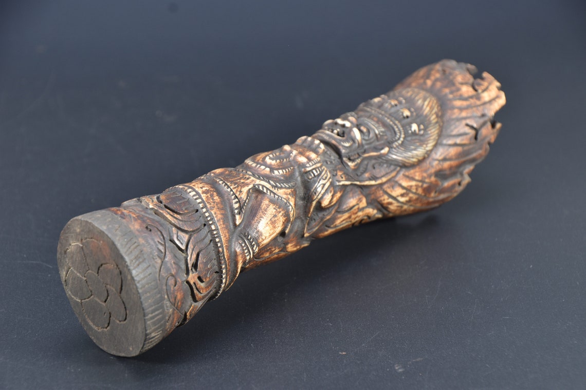 Antique Large Kangling Mahakal Headed Buddhist Seal Amulet - Etsy