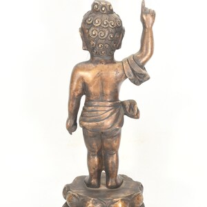 Standing Child Buddha Brass Statue Antique Buddha Sculpture Vintage ...
