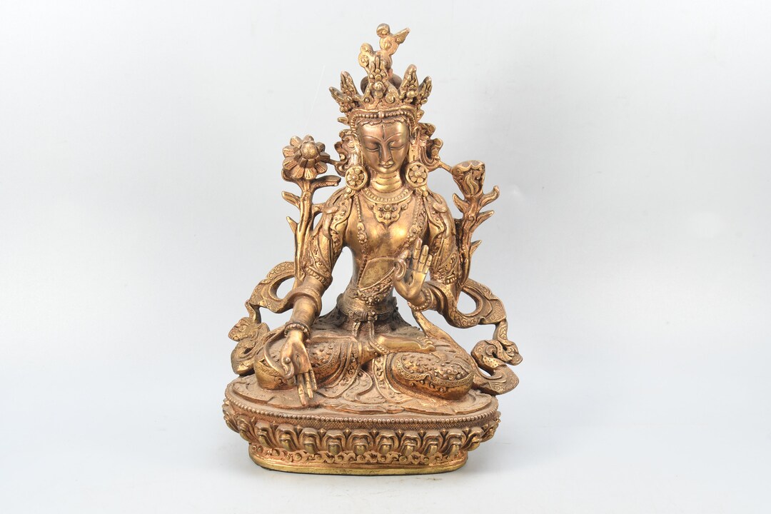 Antique Handmade Tara Statue Vintage Decorative Art Exquisite ...
