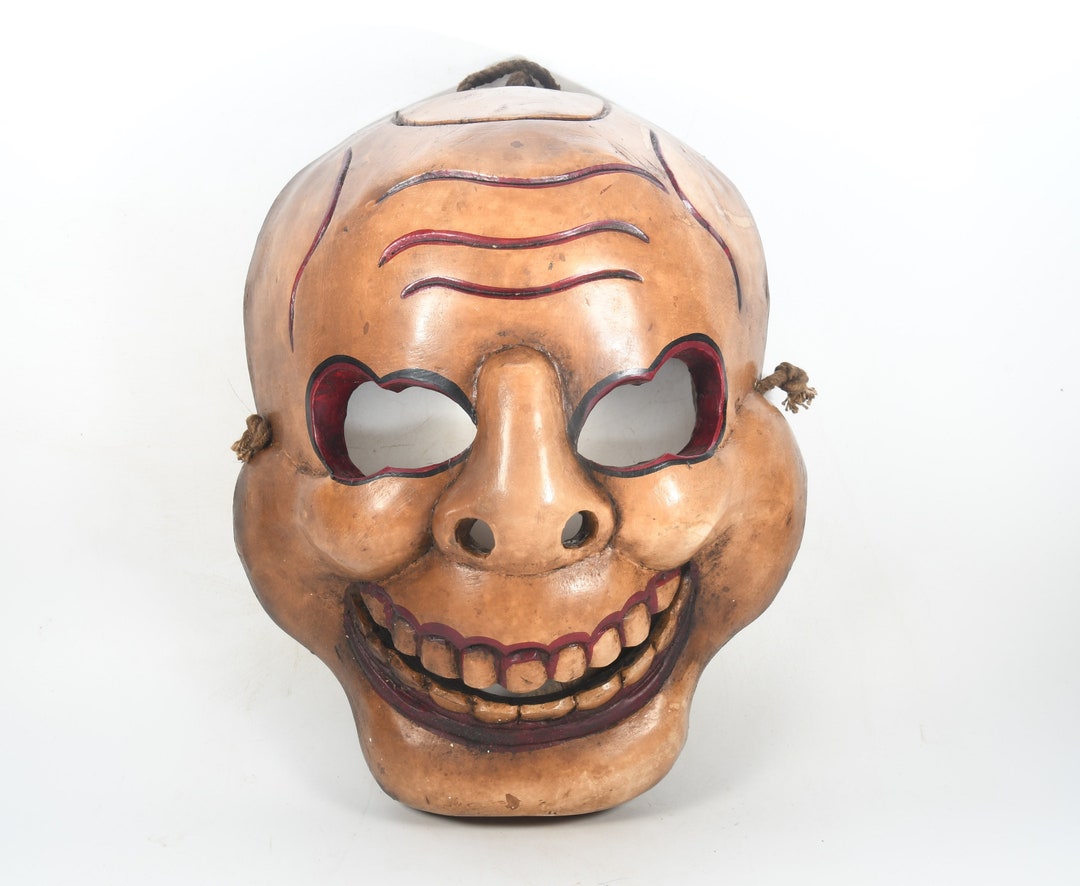 Skull Laughing Citipati Handmade Traditional Ethnic Tribal Mask Decor ...