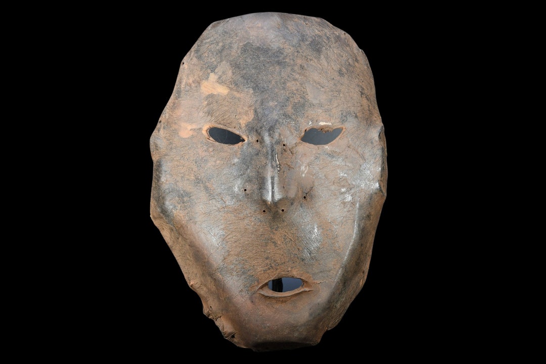 Leather Mask Himalayan Handmade Shaman Shamanic Tribe Ritual Tantric ...