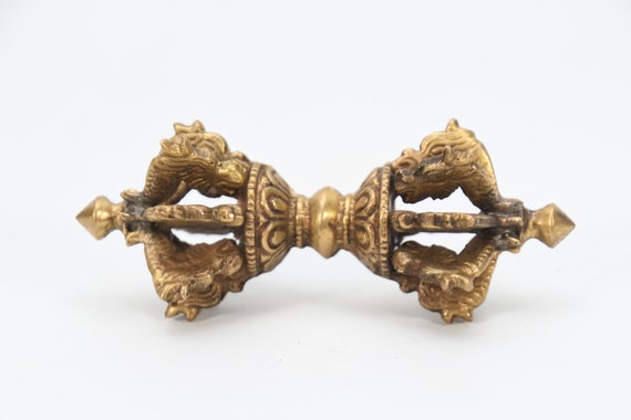 Brass Antique Dorje Vajra Bajra Thunder Bolt Handicraft | Etsy