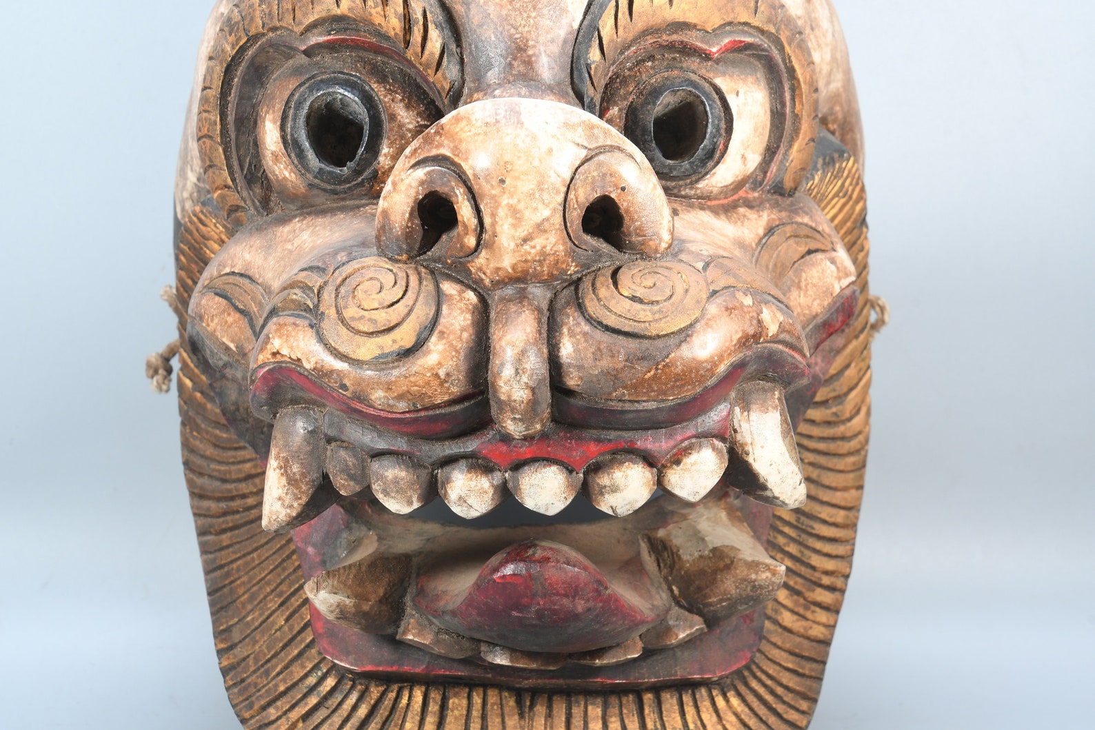 Lion King of the Jungle Mask Hand Carved Tribal Shaman Mask | Etsy