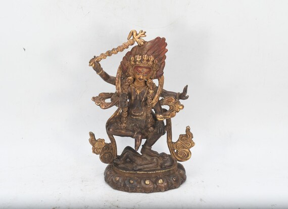 Goddess Kali Hindu Devi Ancient Statue Tibet Handmade Antique | Etsy
