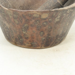 Mortar and Pestle Vintage Wood Crafted Ancient Nepali Grinding Tool for ...