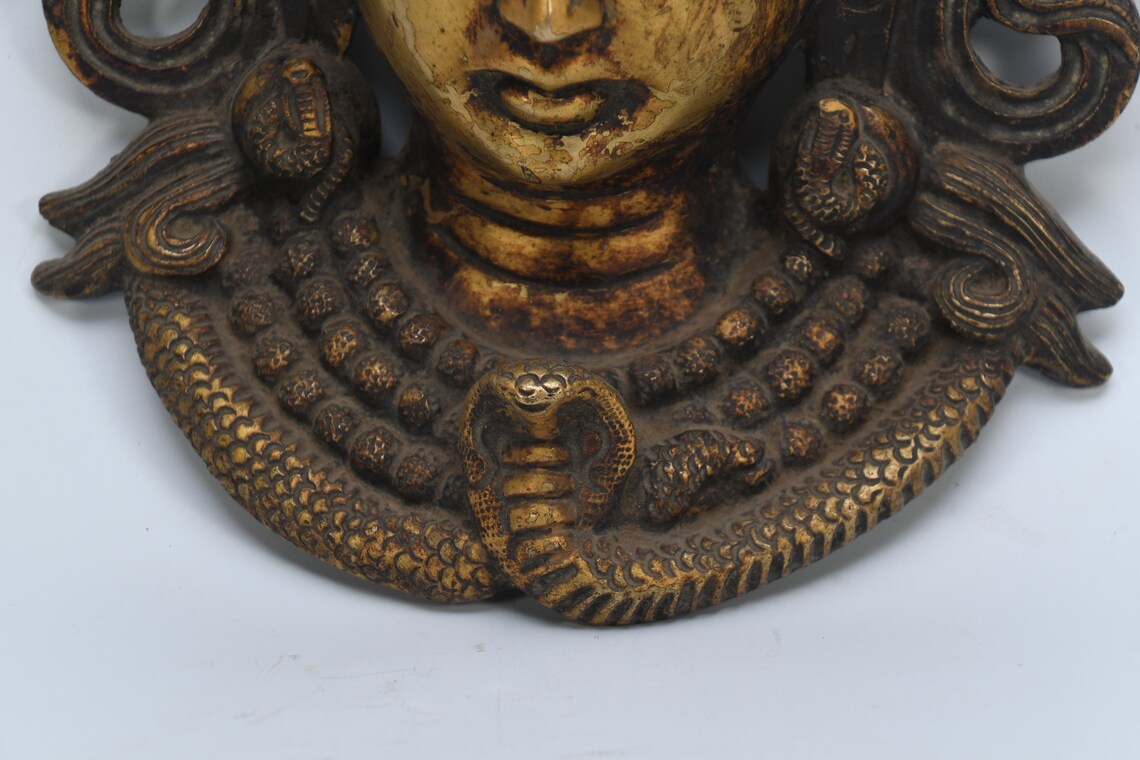 Shiva God Wall Hanging Mask Handmade Mahadev Idol Lord Shivaji - Etsy