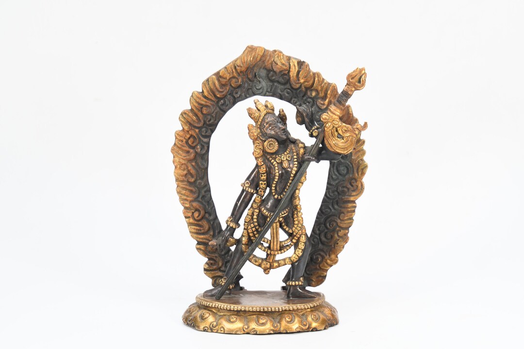Oxidized Vidyadhari Yogini Statue: Handcrafted Tibetan Buddhism ...