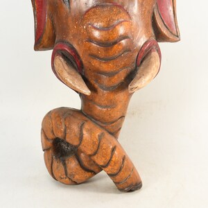 Religious Elephant Head Lord Ganesha Wood Crafted Wall-decoration ...