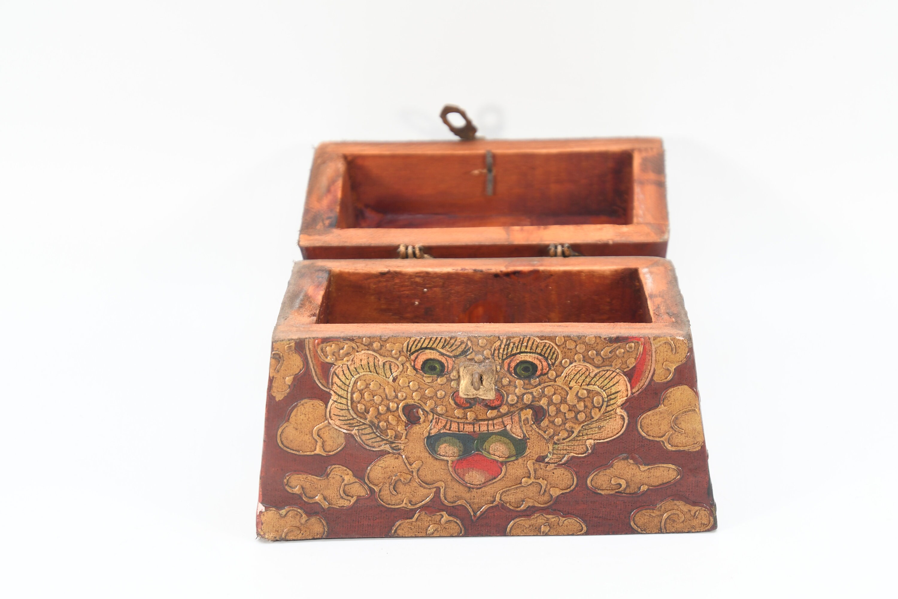 Buddhist Handmade Wooden Nepal Box Painted Treasure Container - Etsy