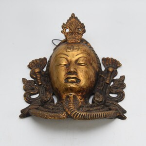 Shiva God Wall Hanging Mask Handmade Mahadev Idol Lord Shivaji Head ...