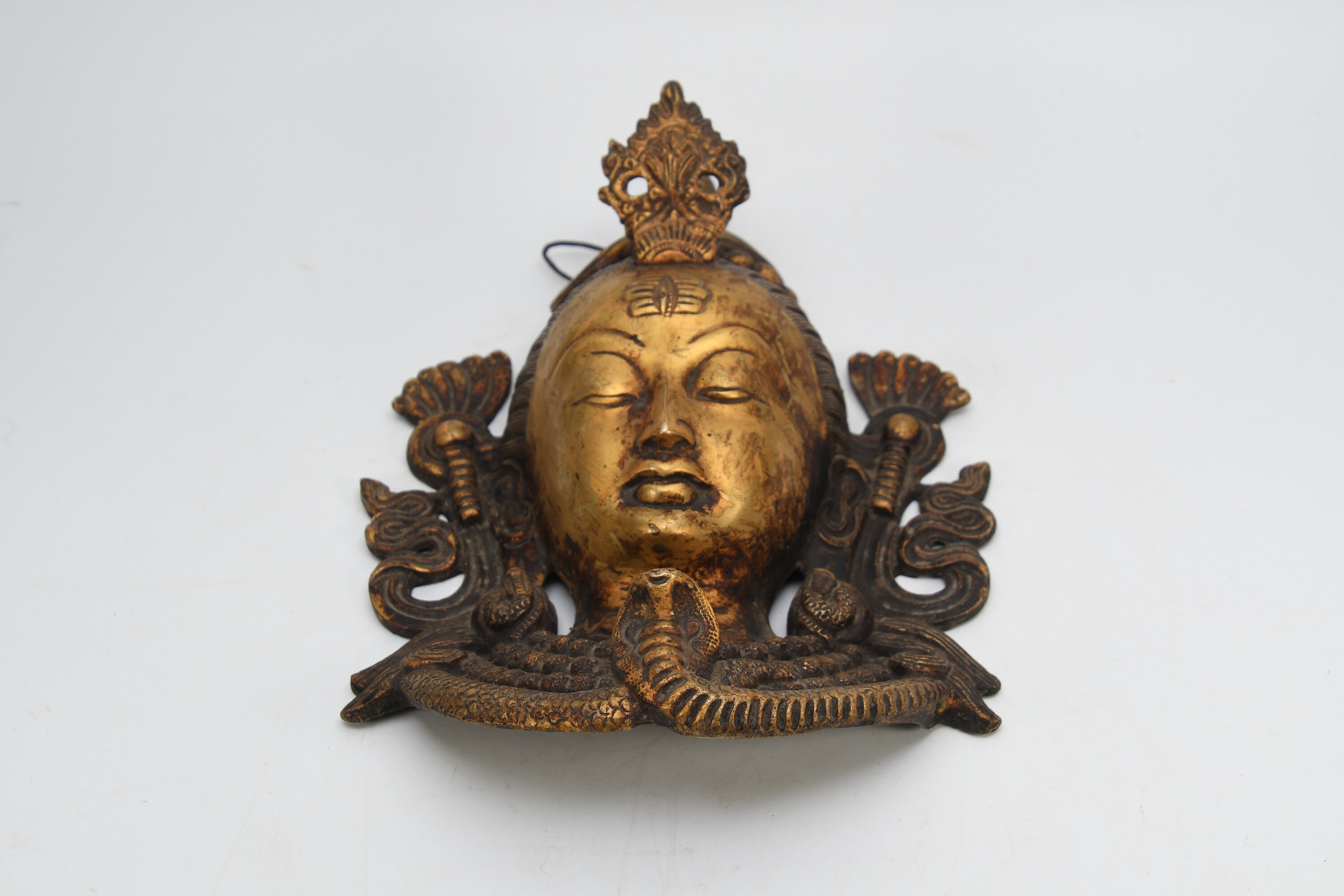 Shiva God Wall Hanging Mask Handmade Mahadev Idol Lord Shivaji - Etsy