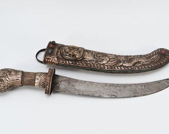 Antique Tibet Knife - Etsy
