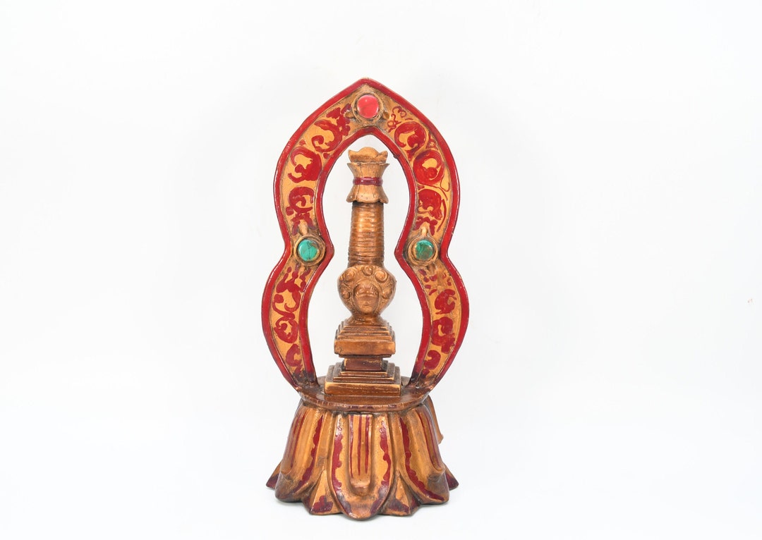 Cultural Wooden Shaman Stupa Vintage Festival Vintage Hand Crafted ...